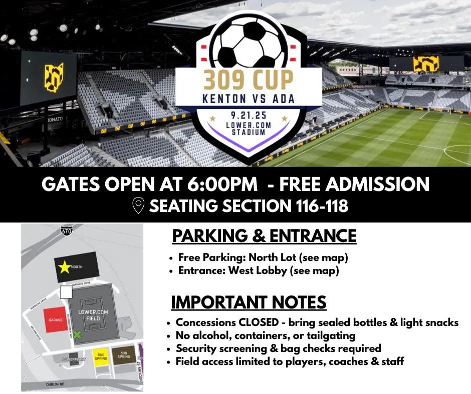 Ada to face Kenton at Crew soccer stadium on Sept. 21 | Ada Icon