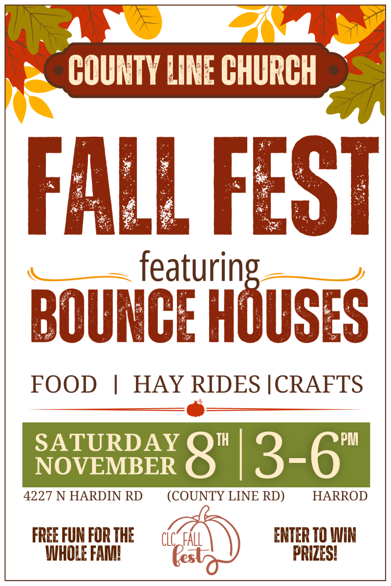 County Line Church fall fest Nov 8 | Ada Icon