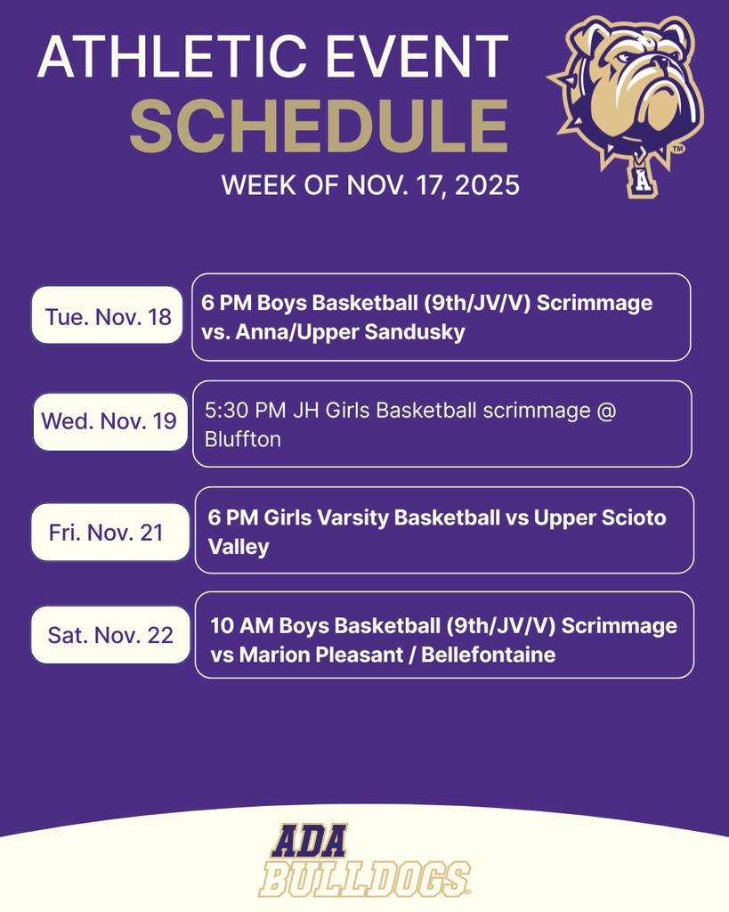 Here come Bulldog winter sports! | Ada Icon