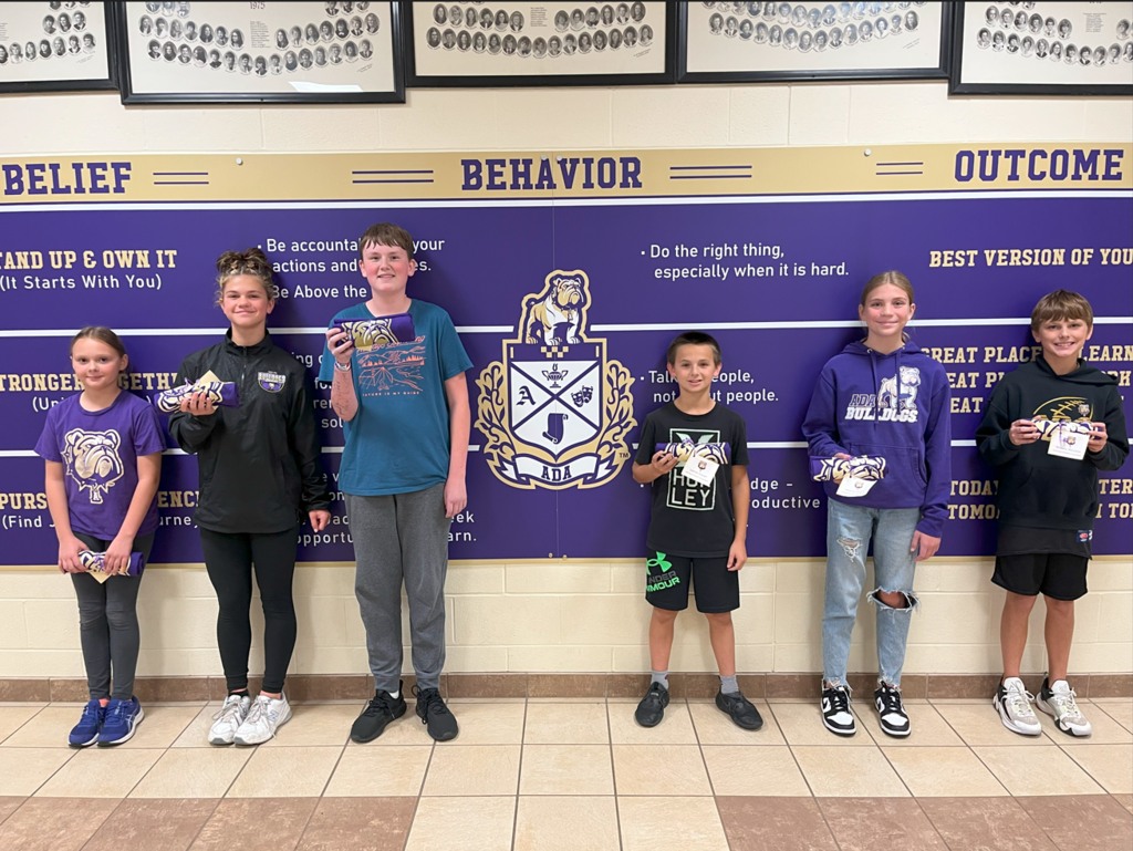 September Middle School Bulldogs of the Month | Ada Icon
