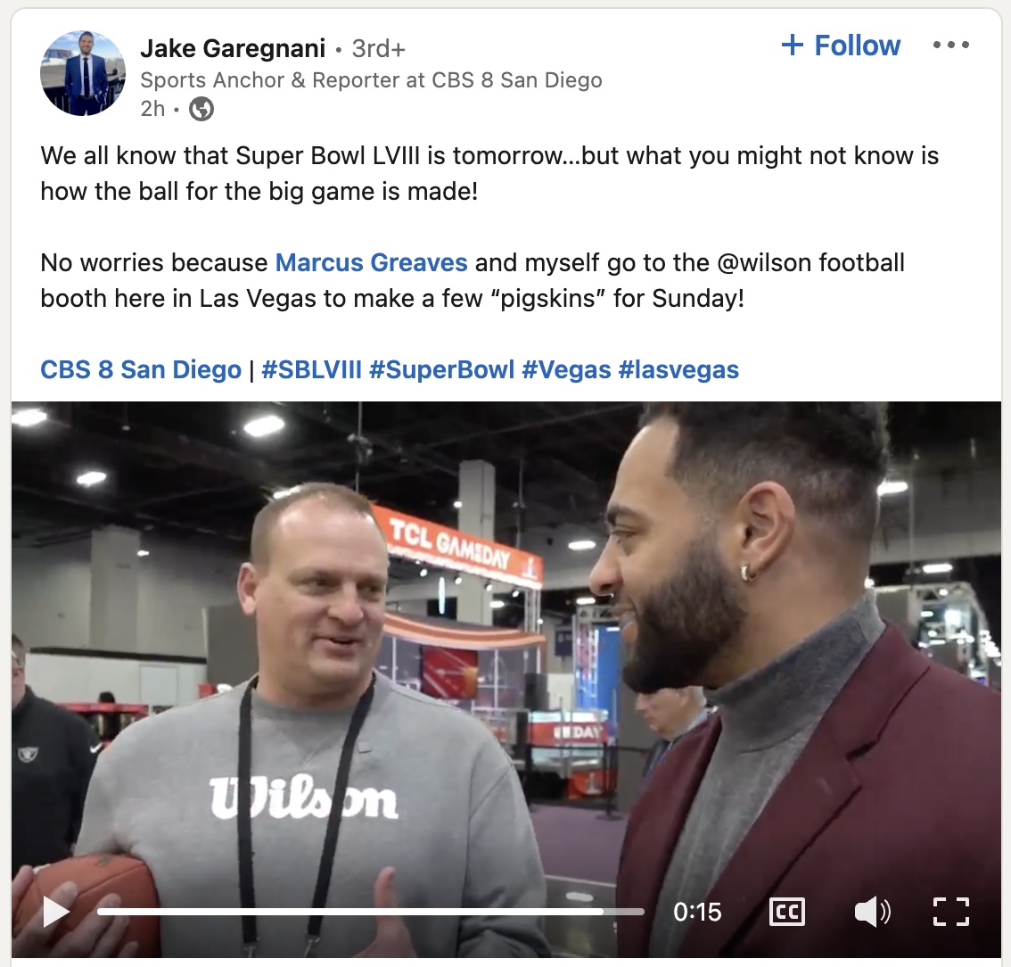 Super Bowl Experience includes a slice of Ada's Wilson Football Factory ...