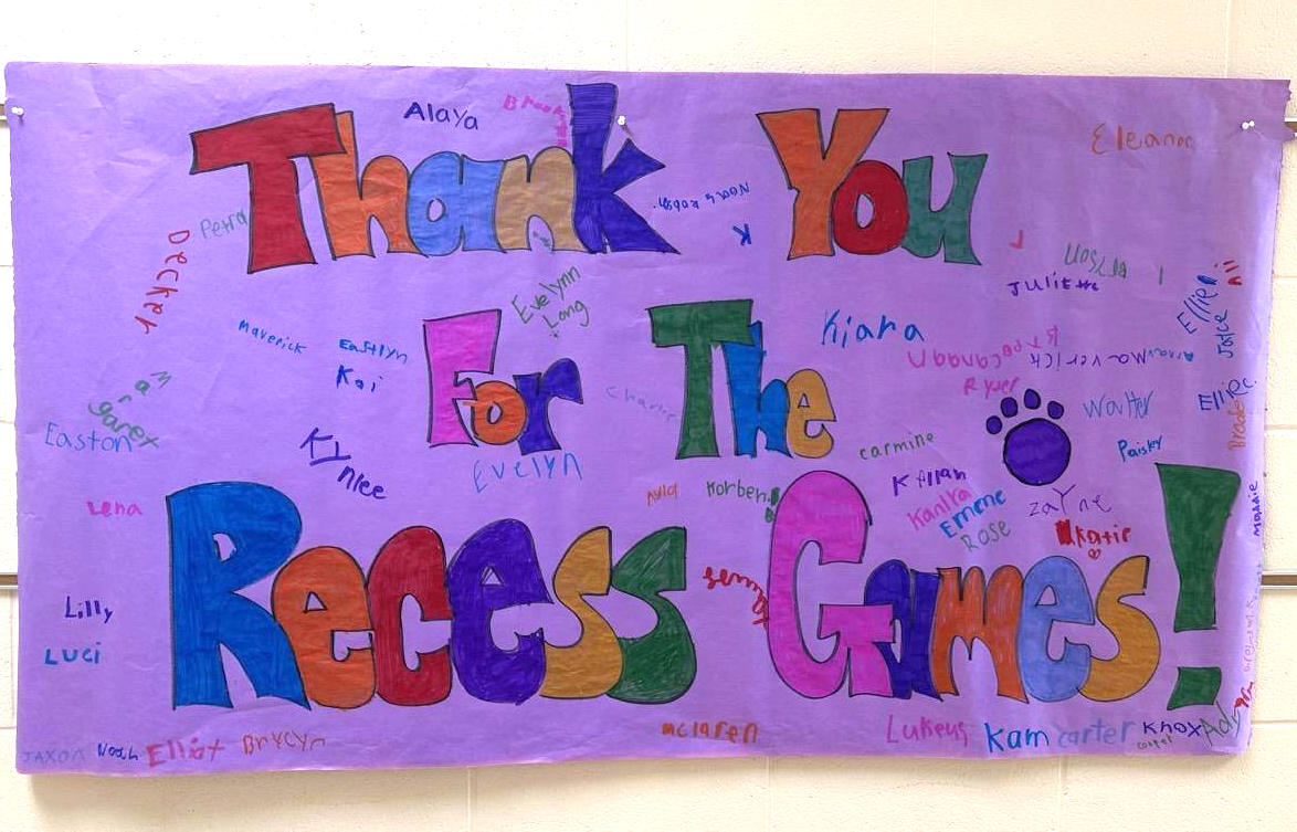 Thanks for the recess games! | Ada Icon