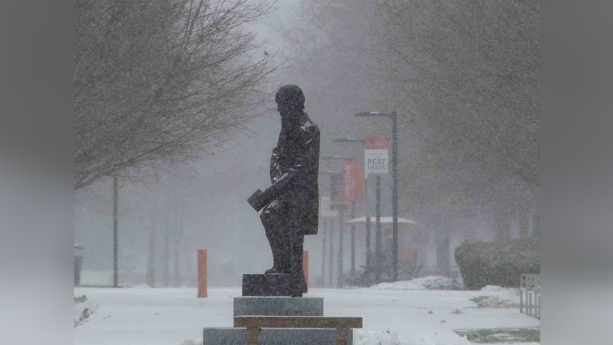 Weatherman on campus | Ada Icon