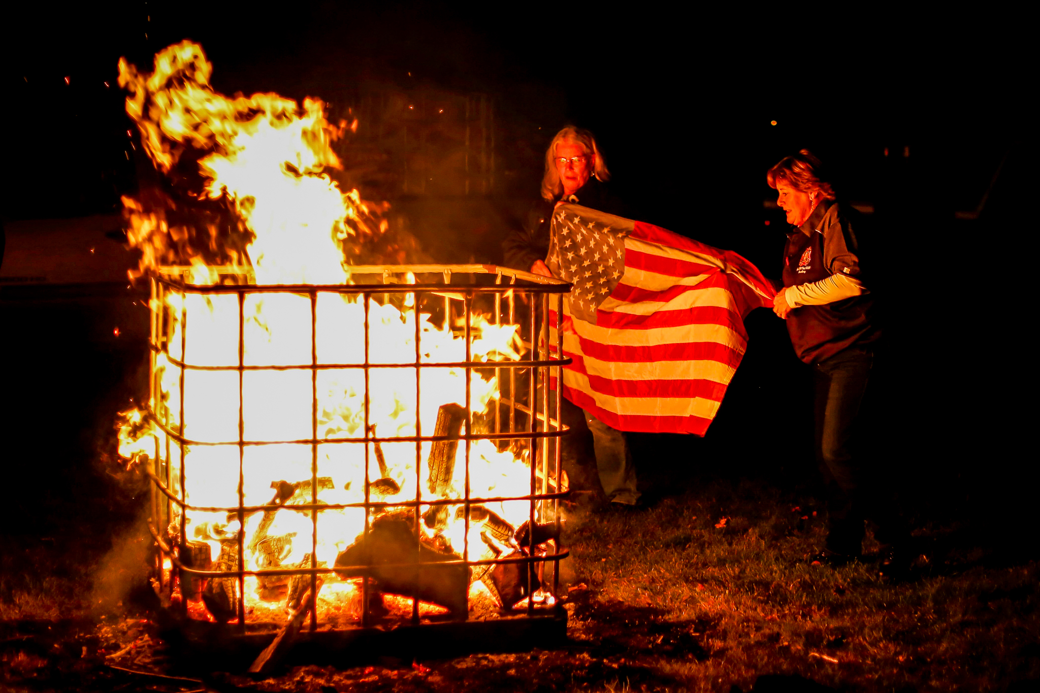 VFW flag retirement ceremony honors the Stars and Stripes | Ada Icon