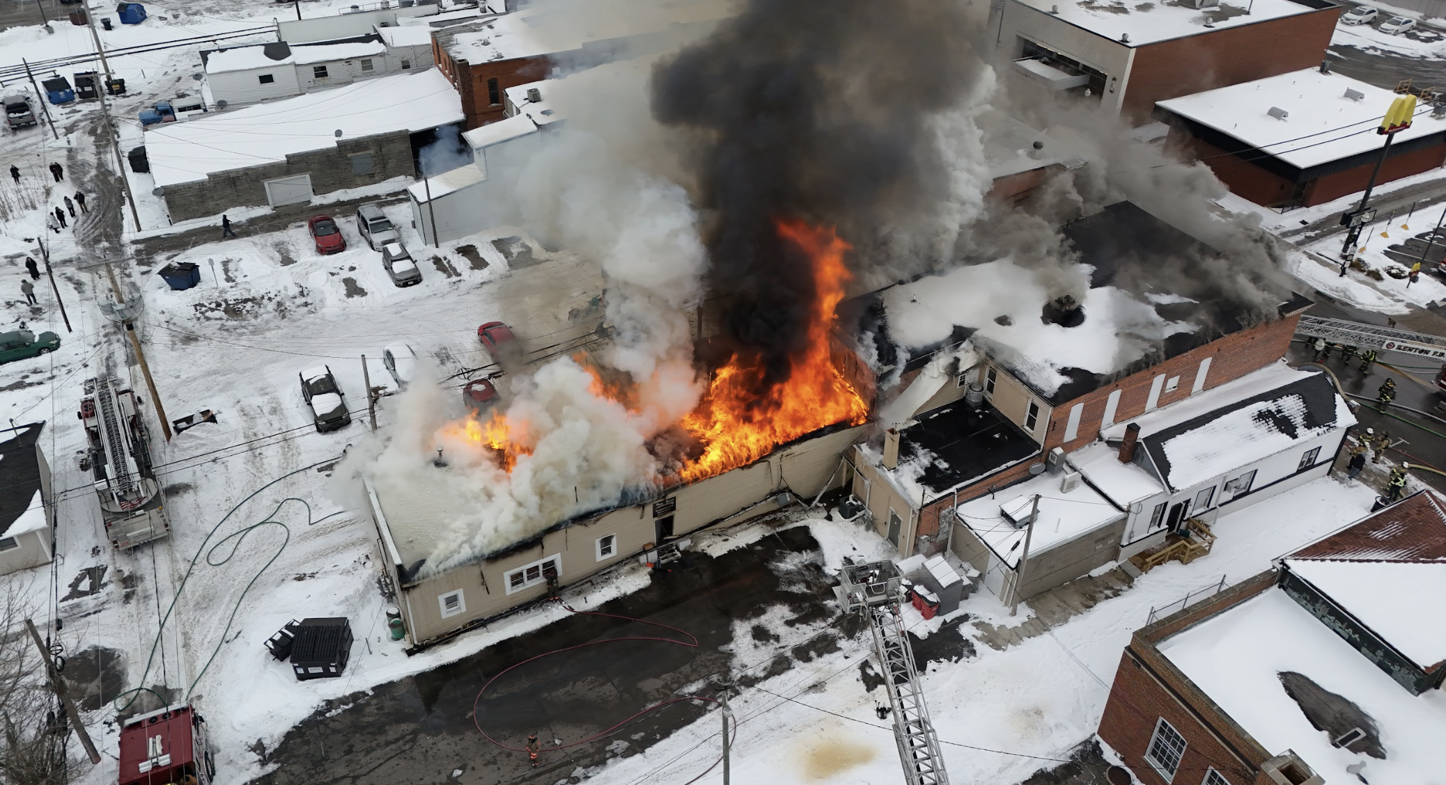 Multiple fire departments responded to blaze in downtown Ada, February ...